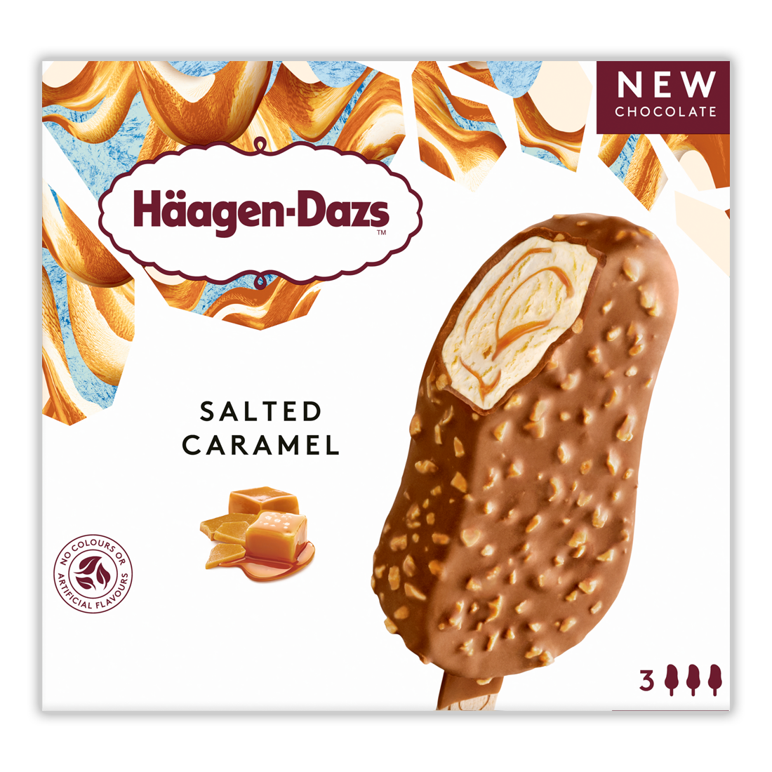 Salted Caramel Ice Cream Stickbar Multipack - Häagen-Dazs